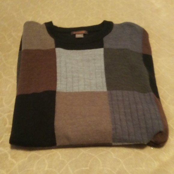 Docker's | Sweaters | Dockers Large Gray And Brown Mens Sweater | Poshmark